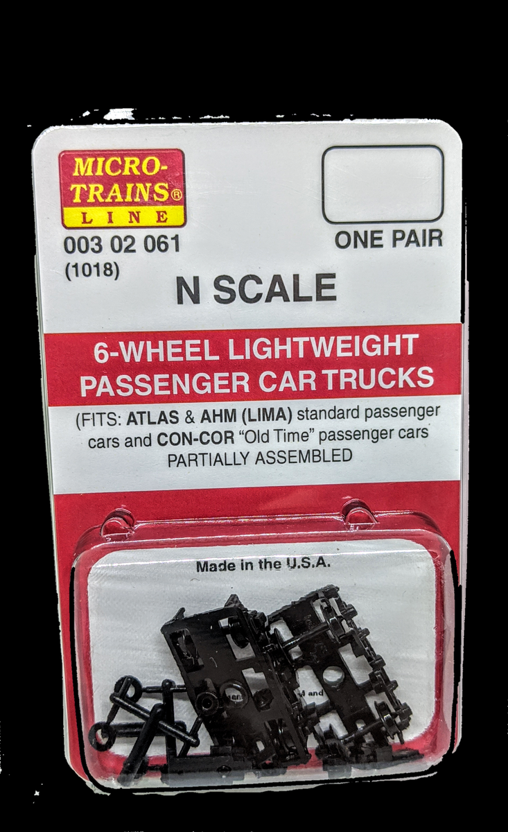 Micro-Trains Commonwealth 6 wheel Bogie 1 Pair (1018) – Lyndons Trains